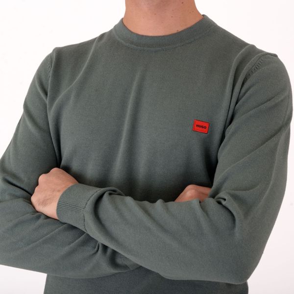 Maglia in cotone biologico | Uomo HUGO Verde Hugo 50475083